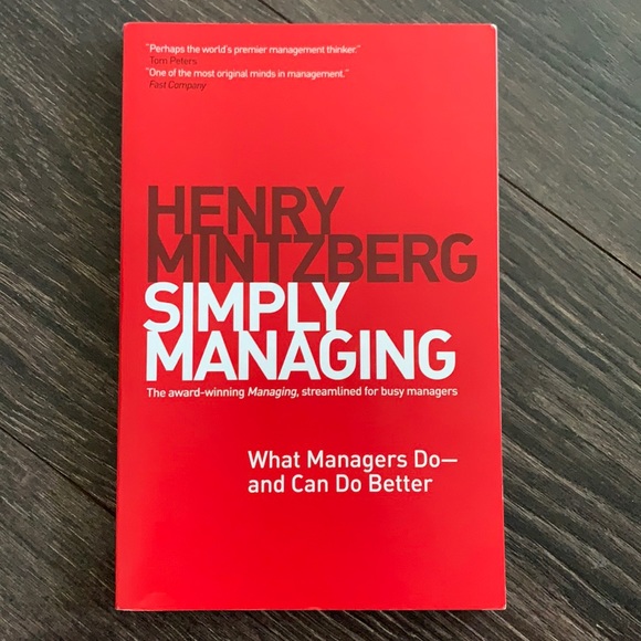 Henry Mintzberg | Accents | Simply Managing Book | Poshmark